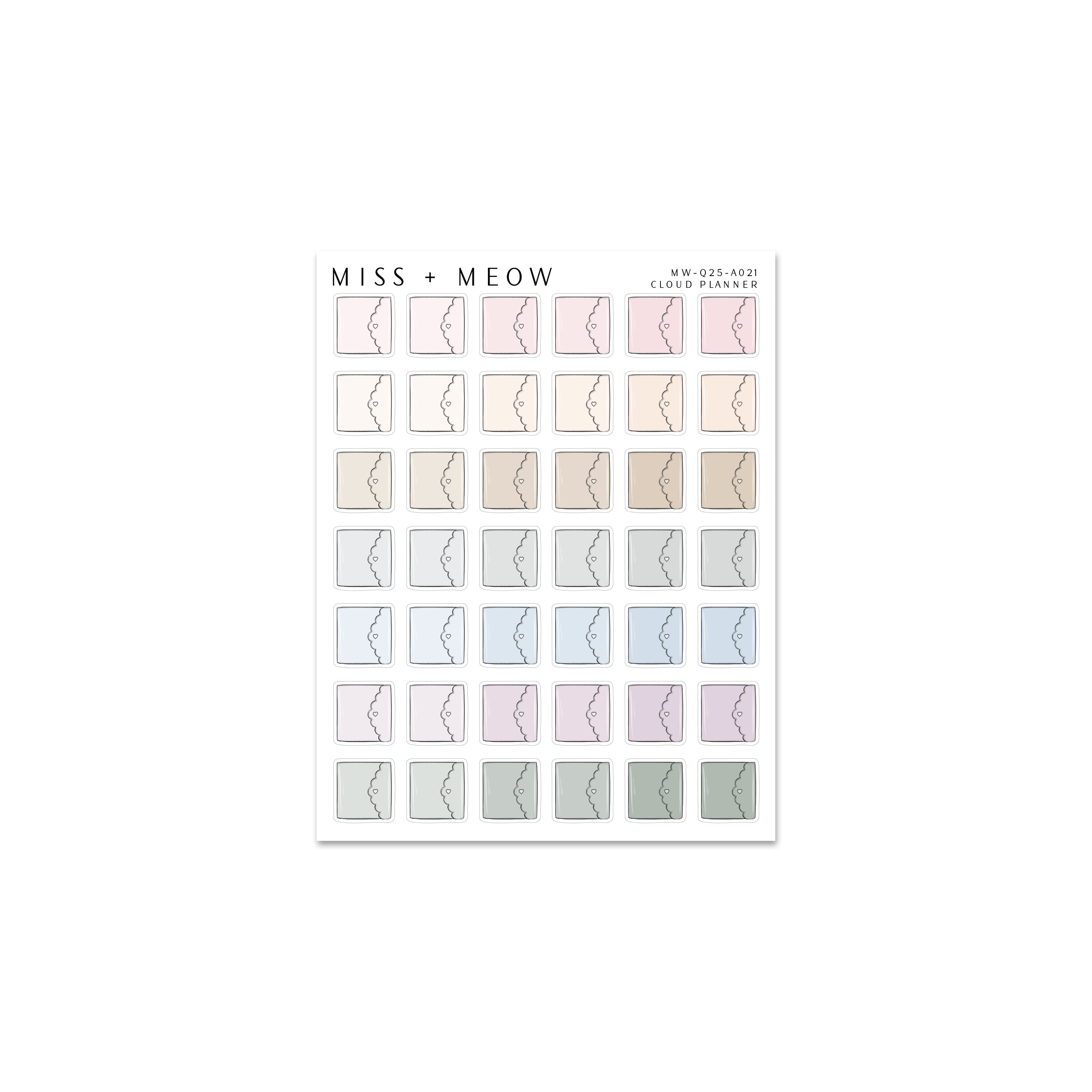 Icons | Cloud Planner – miss + meow