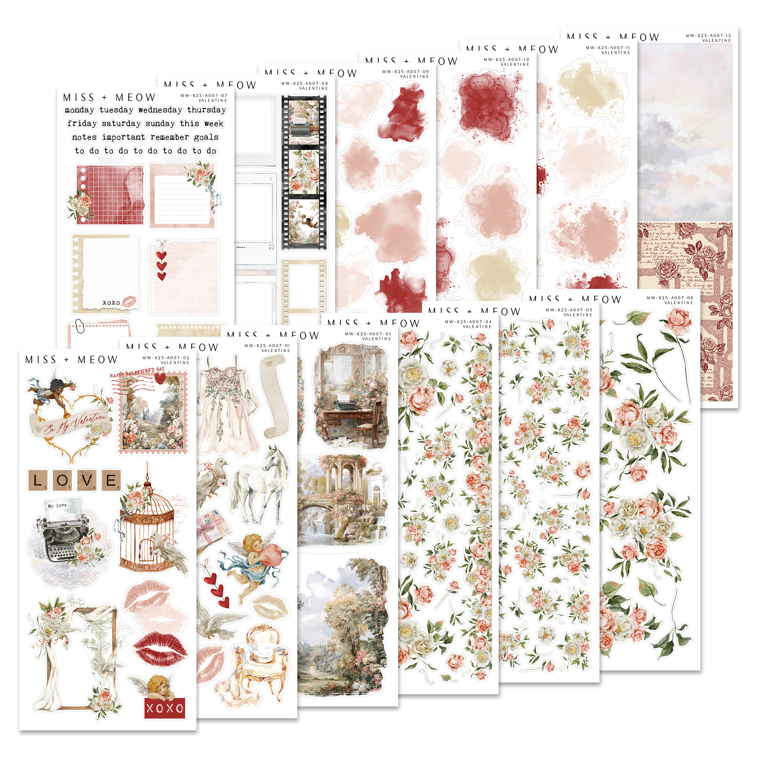 Valentine | Add-On Stickers – miss + meow